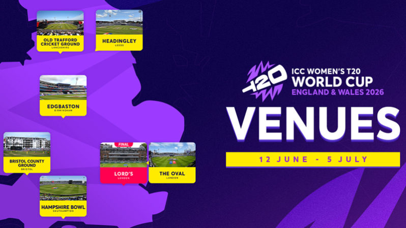 ICC reveals venues for 2026 Women's World Cup